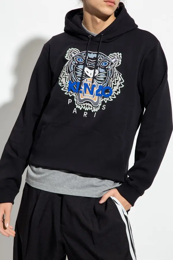 Kenzo Tiger Embroidered Hooded Sweatshirt