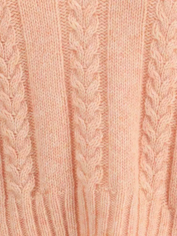 Loewe V-neck Knitted Jumper - Pink