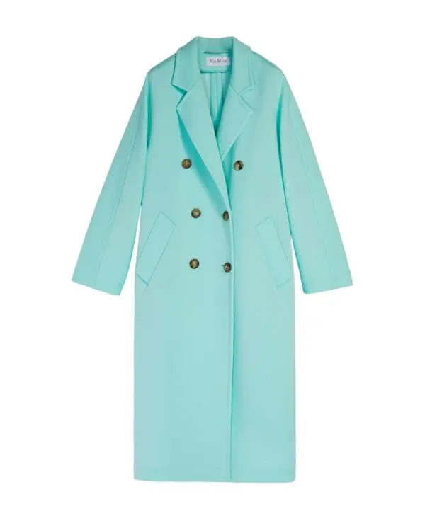 Max Mara Double-breasted Coat - Blue