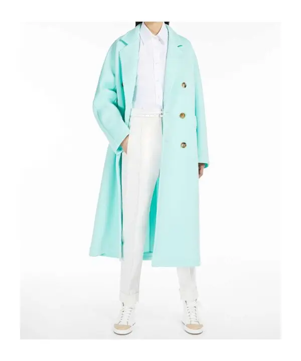 Max Mara Double-breasted Coat - Blue
