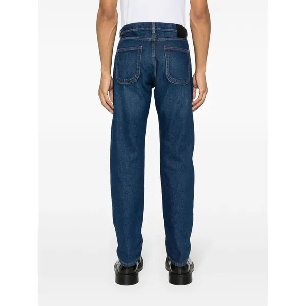 Off-White Low-rise Straight Leg Jeans - Blue