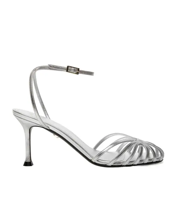 ALEVI MILANO Milano Blake 75 Cage Heeled Sandals - Gray