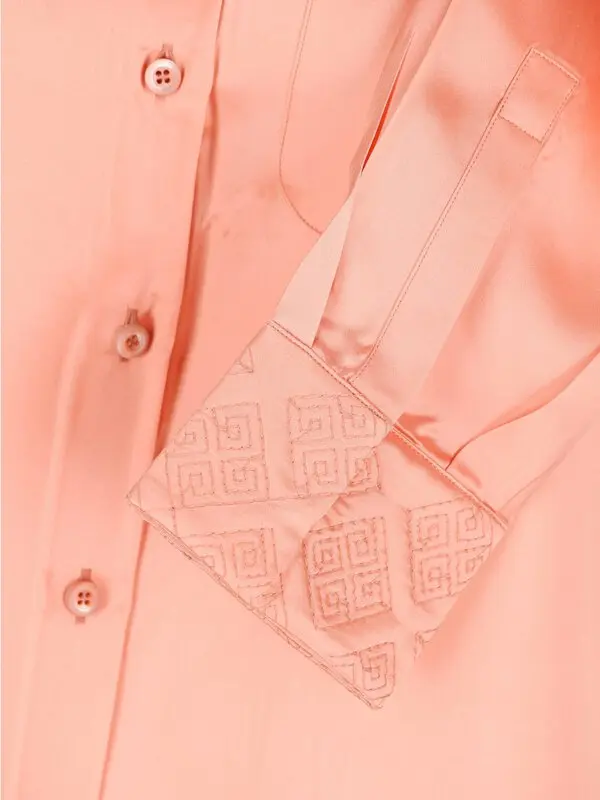 Prada Long Sleeve Shirt With Lapel Collar