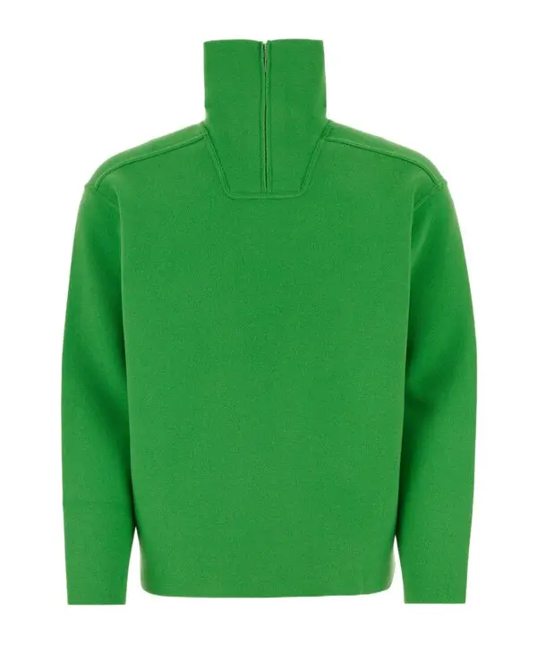 Auralee Long-sleeved High Collar Sweater