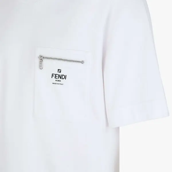 Fendi Logo Printed Crewneck T-shirt