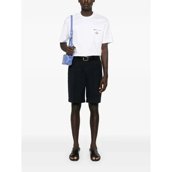 Fendi Logo Printed Crewneck T-shirt