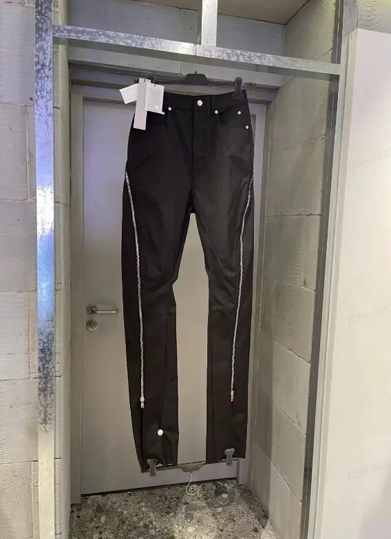 Rick Owens Bolan Banana Flared Trousers With Zipper Detail - Black