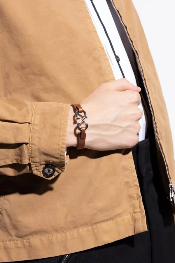 FERRAGAMO Gancini Hook Bracelet - Brown