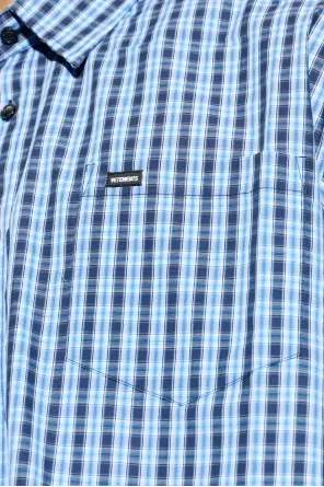 Vetements Logo Patch Checked Short-sleeve Shirt