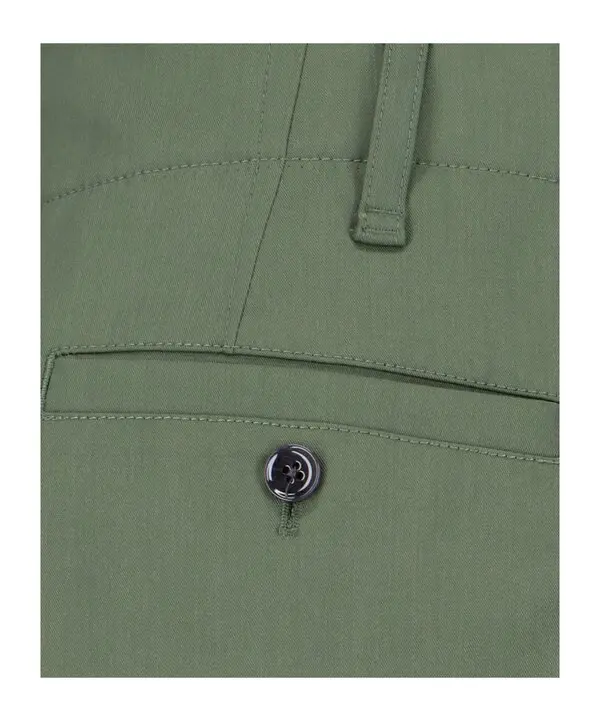 LEMAIRE Pleated Tapered Leg Trousers - Green