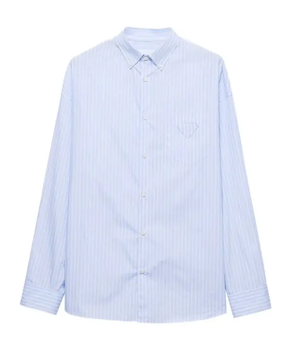 Prada Long-sleeved Striped Shirt