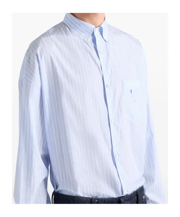 Prada Long-sleeved Striped Shirt