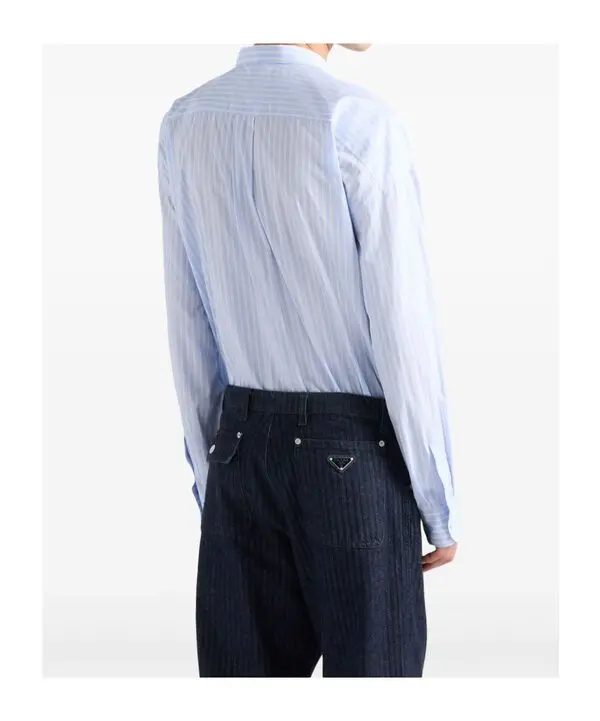 Prada Long-sleeved Striped Shirt