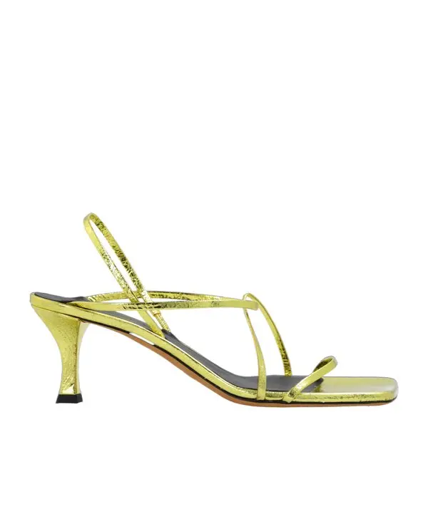 Proenza Schouler Square-toe Strappy Heeled Sandals - Green