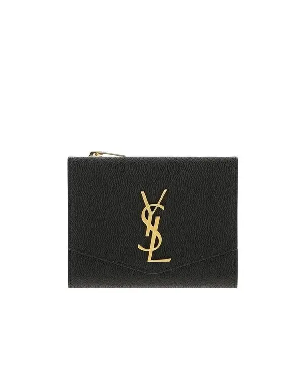 Saint Laurent Uptown Compact Wallet - Black