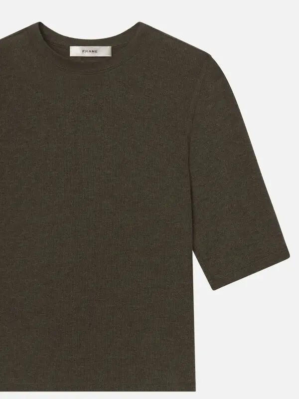 FRAME Crew Neck Ribbed T-shirt