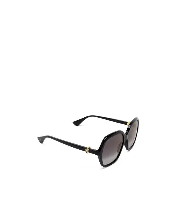 Cartier Geometric Frame Sunglasses - Black