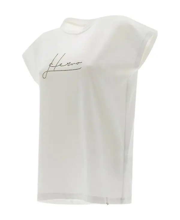 Herno Embellished Crewneck T-shirt