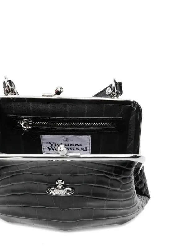 VIVIENNE WESTWOOD Croc Effect Frame Purse