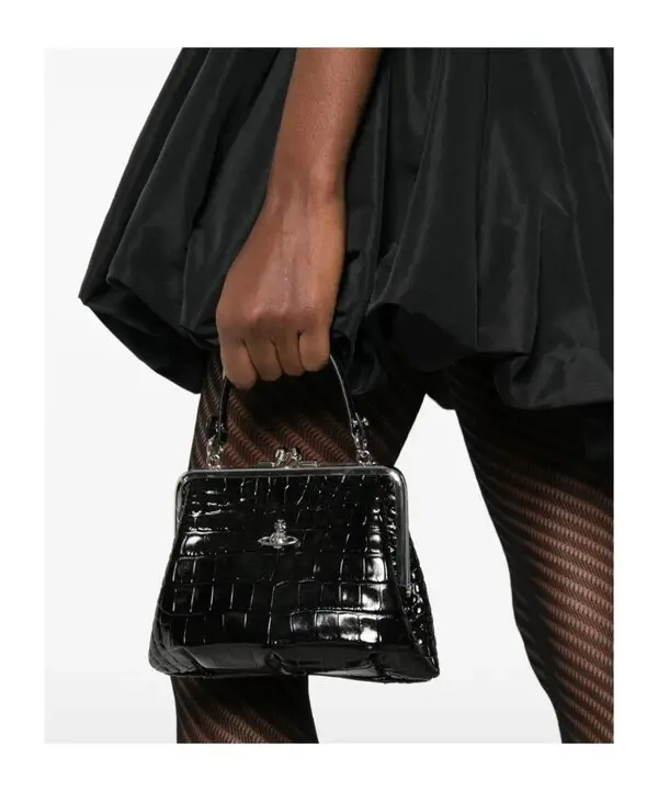 VIVIENNE WESTWOOD Croc Effect Frame Purse