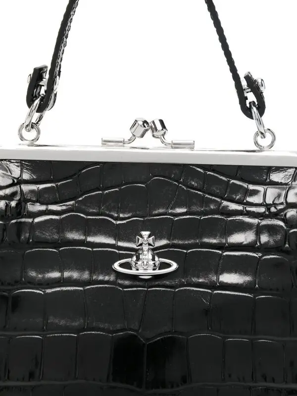 VIVIENNE WESTWOOD Croc Effect Frame Purse