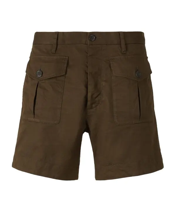 Dsquared2 Ranger Cargo Chino Shorts - Green
