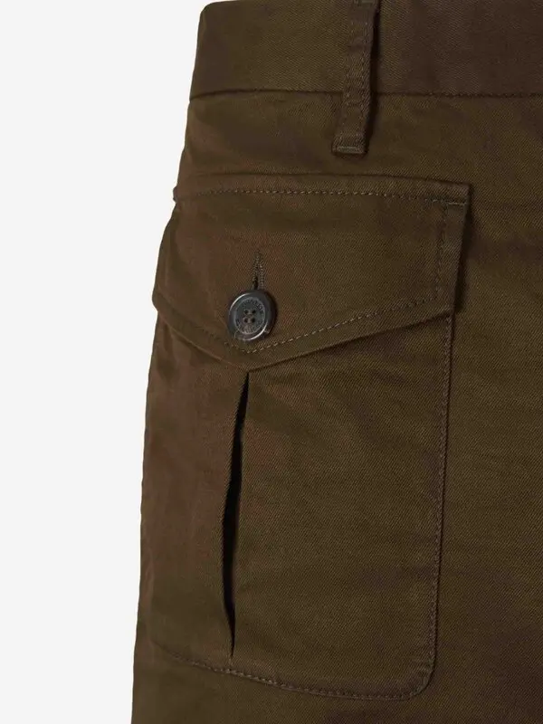 Dsquared2 Ranger Cargo Chino Shorts - Green