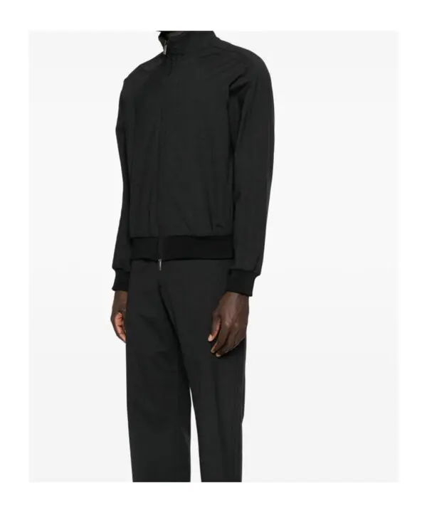 Emporio Armani Zip-up Bomber Jacket - Black