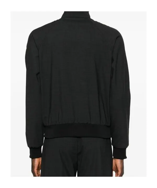 Emporio Armani Zip-up Bomber Jacket - Black