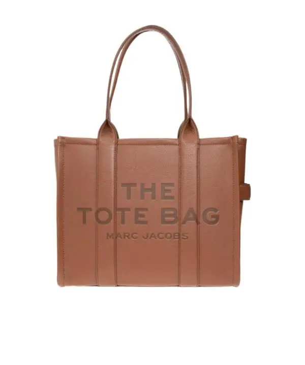 Marc Jacobs Logo Embossed Large Tote Bag - Brown