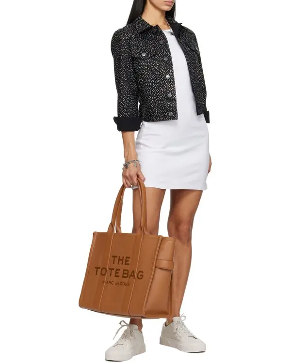 Marc Jacobs Logo Embossed Large Tote Bag - Brown