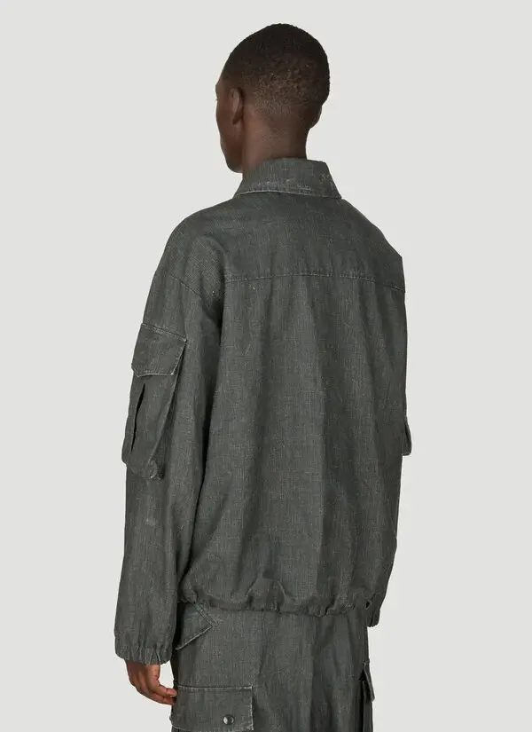 Dries Van Noten Zip-up Cargo Jacket - Black
