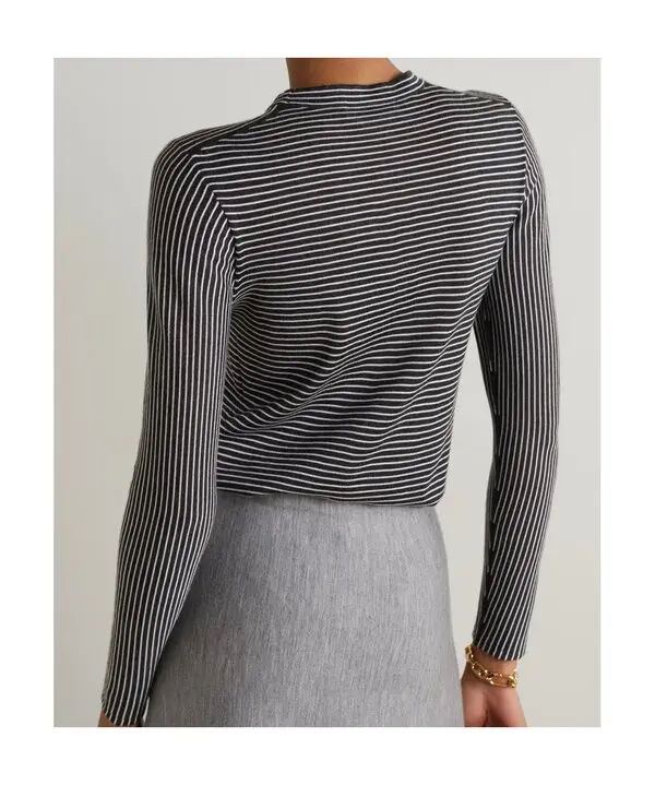 Gabriela Hearst Striped Long Sleeve Knit Pullover