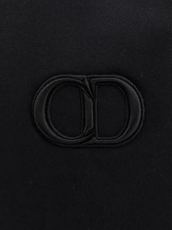 Dior Cd Icon Drawstring Hoodie - Black