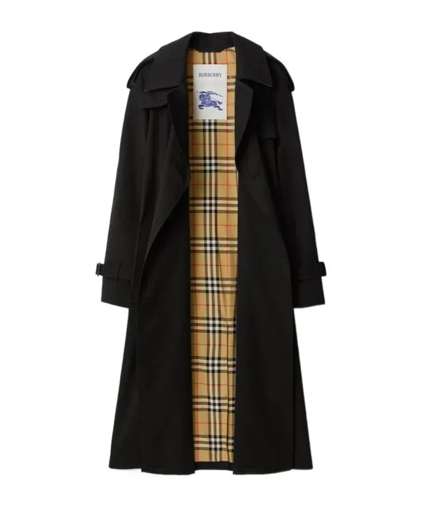 Burberry Long Castleford Trench Coat - Black