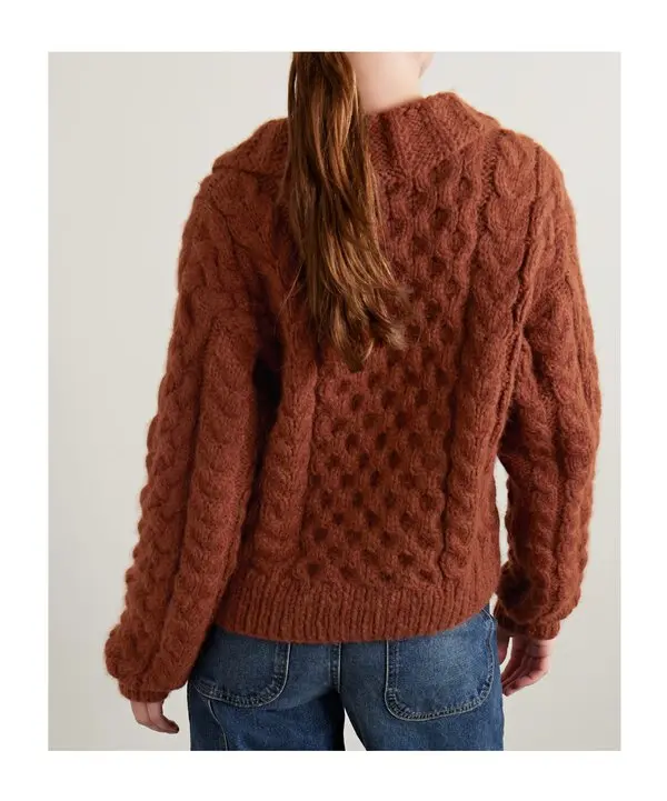 DÔEN Long-sleeved Collared Knitwear