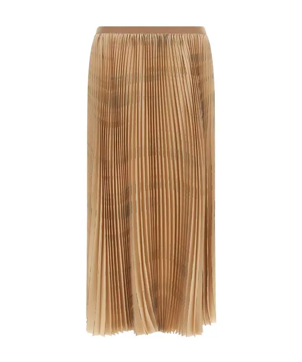 Fabiana Filippi Pleated Midi Skirt - Beige