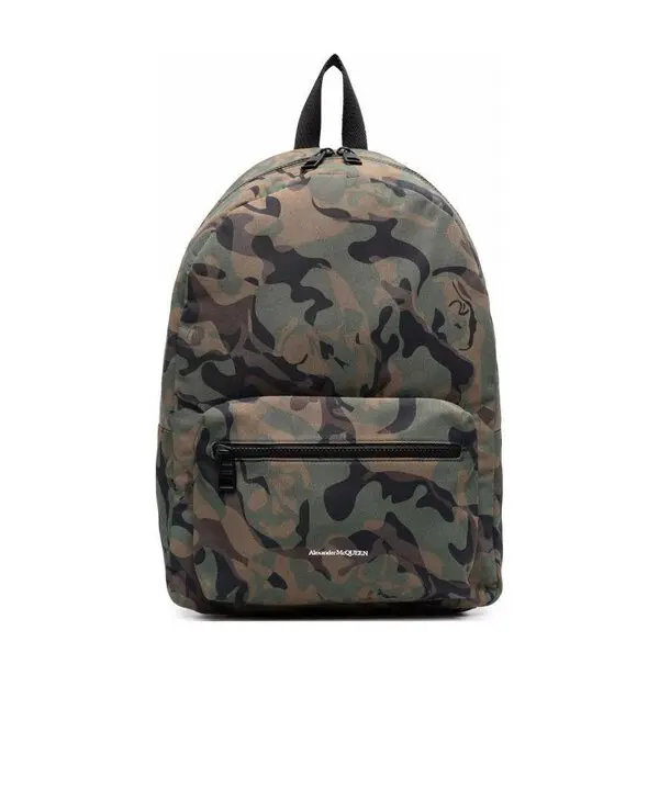 Alexander McQueen Camouflage Backpack - Black