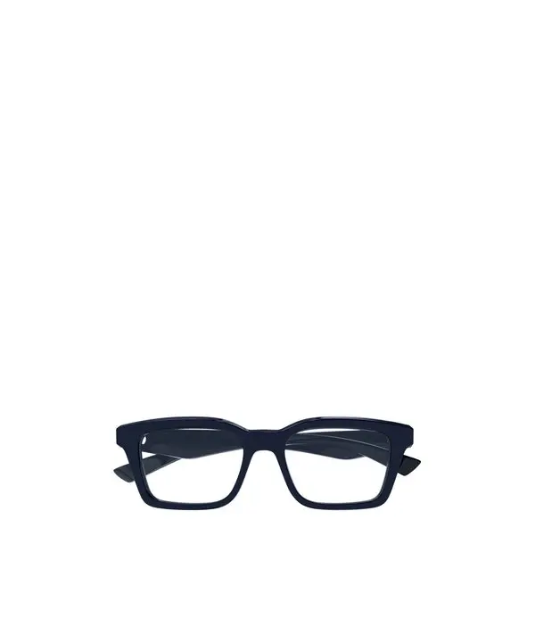 Alexander McQueen Square Frame Glasses - Grey Blue