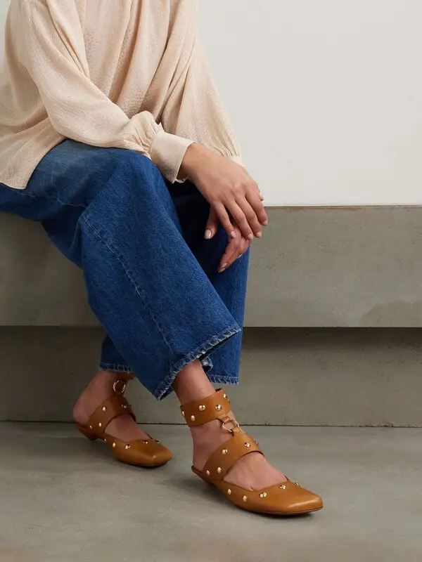 Chloé Jade Rivet High Heel - Tan