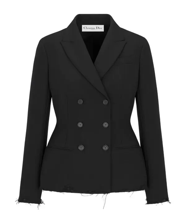 Dior Fitted Double-breasted Jacket - Black
