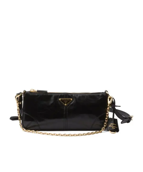 Prada Re-edition 2002 Zipped Medium Shoulder Bag - Black