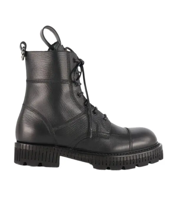 Dolce & Gabbana Logo Plaque Ankle Boots