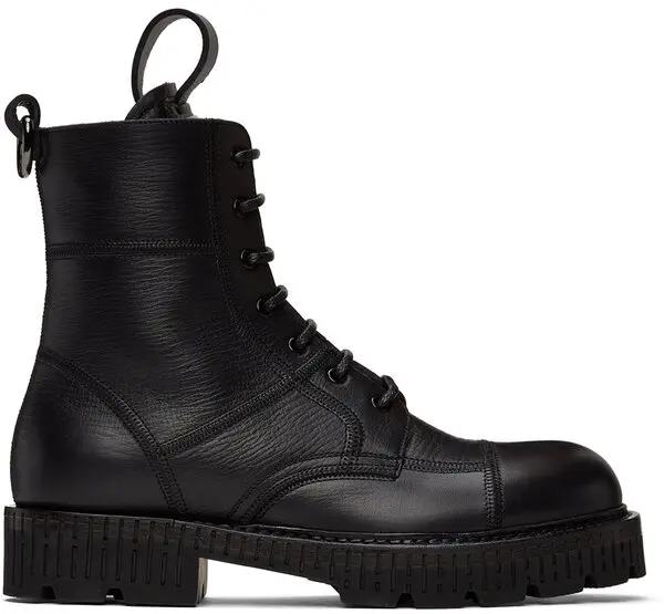 Dolce & Gabbana Logo Plaque Ankle Boots