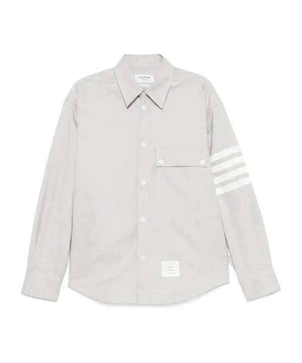 Thom Browne 4-bar Flannel Shirt