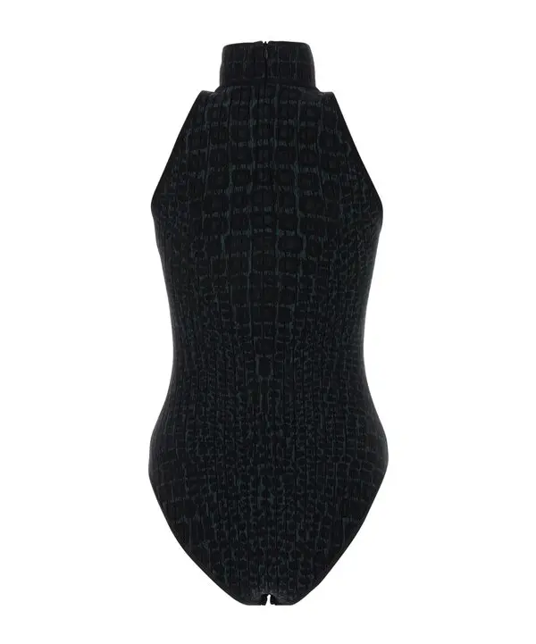 Alaïa High Neck Knit Bodysuit