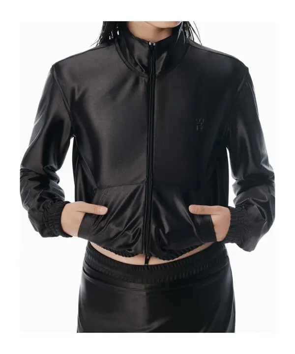 Alexander Wang Logo-embellished Elastic-waist Jacket