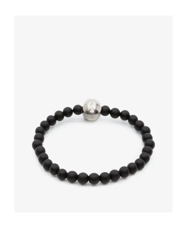 Alexander McQueen Skull Charm Bead Bracelet