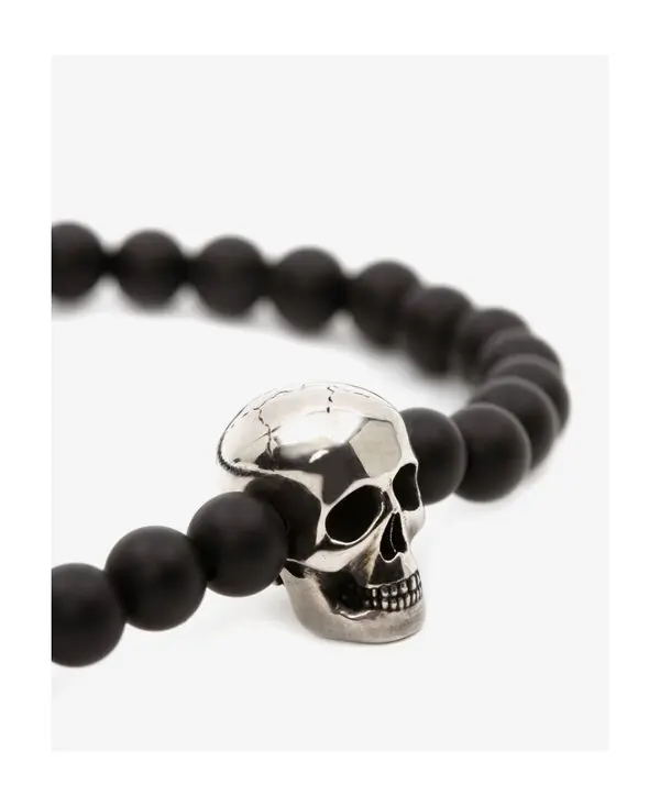 Alexander McQueen Skull Charm Bead Bracelet