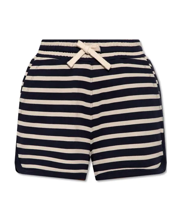 Red Valentino Striped Drawstring-waist Shorts